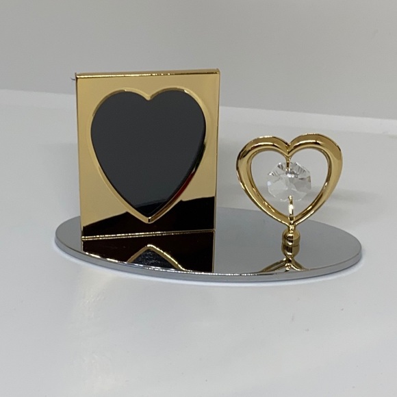 Matashi | Accents | New Matashi Crystals 24 K Gold Plated Heart Picture ...